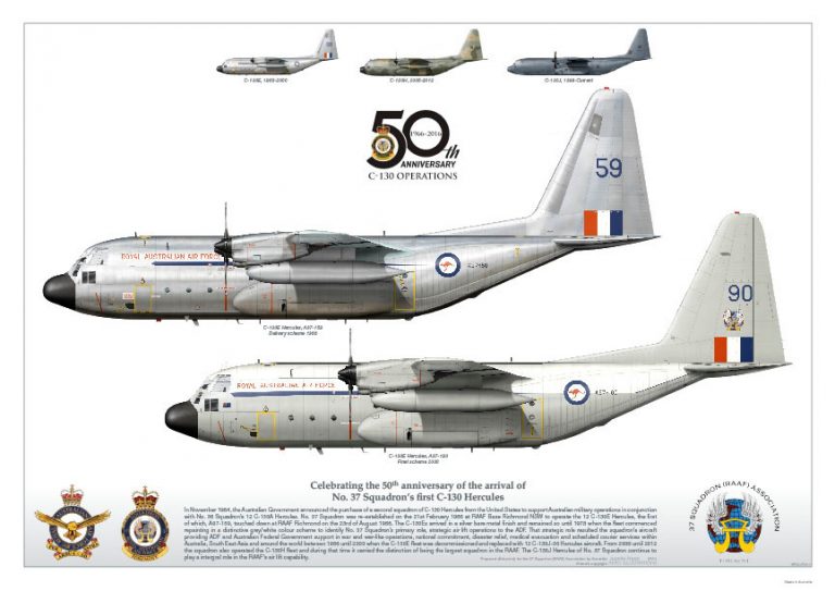 Lithograph ~ 37SQN 50th Anniversary of C-130 Operations 2016 – 37 ...
