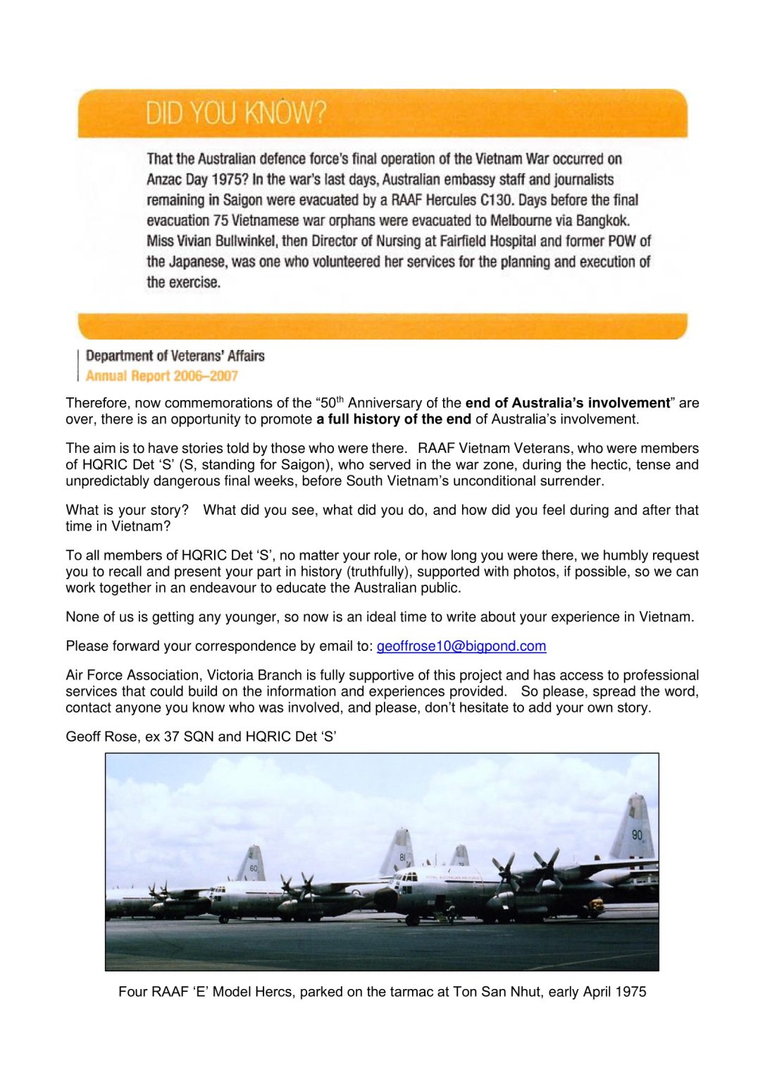 News Updates – 37 Squadron (RAAF) Association